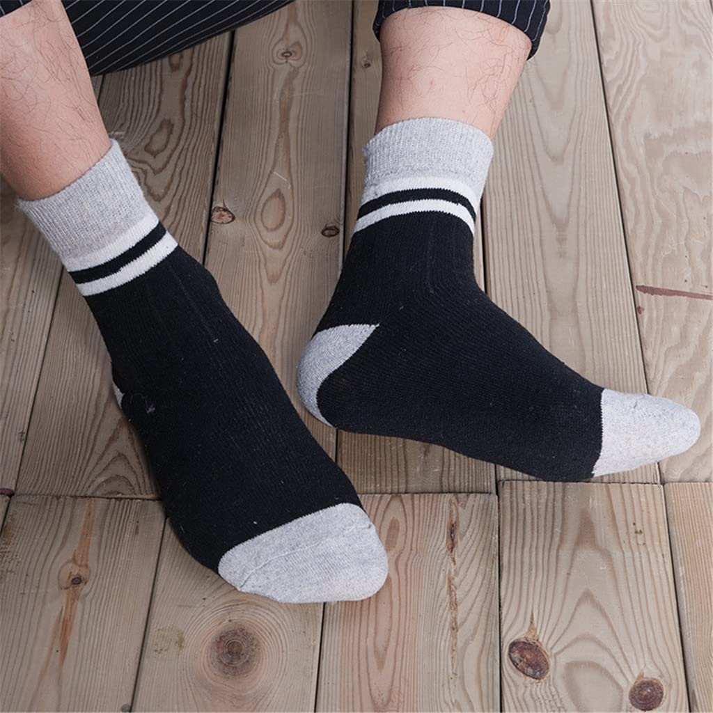 JIESEING 5 Pairs/Lot Wool Socks Men Winter Cashmere Breathable Comfortable Warm Socks Male