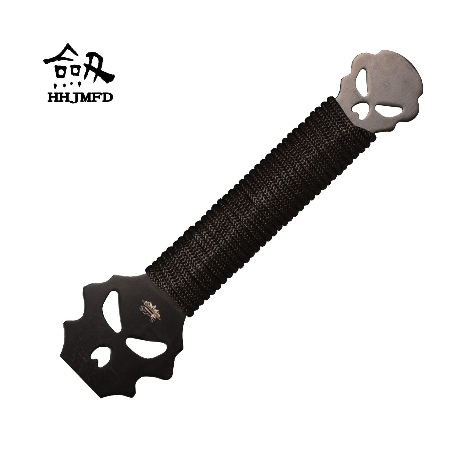 HHJMFD Tactical Fixed Blade Knife Skull Design With Wave-Like Blade Survival Hunting Tool Non-slip Stylish Handle with Practical Sheath 25.7 in for Camping Hunting Adventure Outdoor