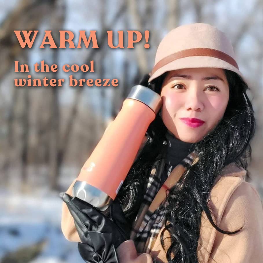 Lykka 21oz Smart Thermos: Shake-to-Heat & Cool, Hand Warmer, Spill-Proof Lid, Stainless Steel Insulated Tumbler