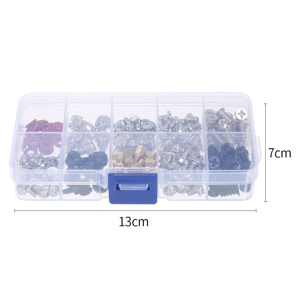 NTBL 228PCS Basic Computer Screw Kit Desktop Computer Maintenance Screw Set for Computer Case Motherboard Graphics Hard Drive Fan