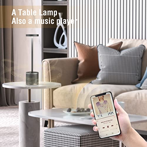 JALVDE Rechargeable Desk Lamps LED Light Battery Dining Lamp, Outdoor Decorative Task Lights for Restaurant, Dinner, Patio