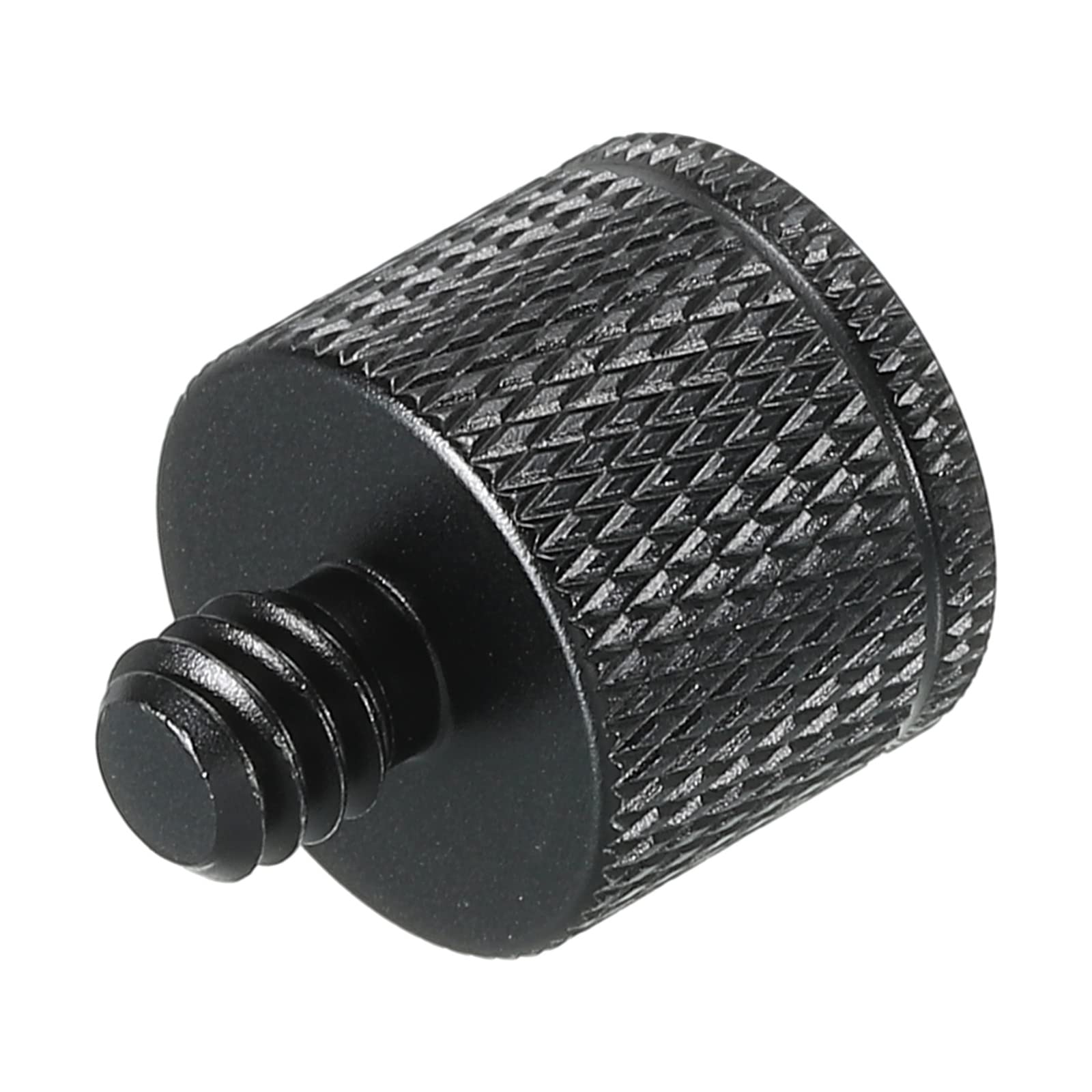 MECCANIXITY Mic Stand Adapter M6 Female x 1/4 Male Camera Screw Thread Adapter for Microphone Tripod Stand Black