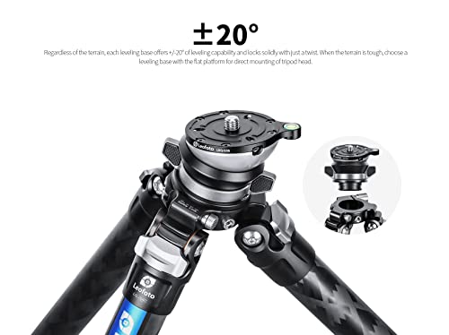Leofoto LBQ-50S 50mm Leveling Base Half Ball Quick Adjust Leveler Head for Mr Q Ideal for LQ-284C