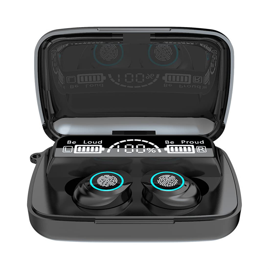 NEFSO Wireless Ear Buds, Bluetooth Headphones, Waterproof Ear Buds with Charging Case for Android iOS TV Pad Gaming Computer Laptop Sport