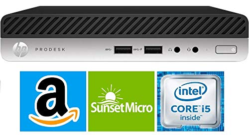 HP Elitedesk 800 G3 Mini Business Desktop (Intel Quad Core i5-6500T, 16GB DDR4 RAM, 1TB SSD) Type-C, DisplayPort DP, WiFi, Ethernet, KeyboardMouse, Windows 10 Pro 64-bit (Renewed)