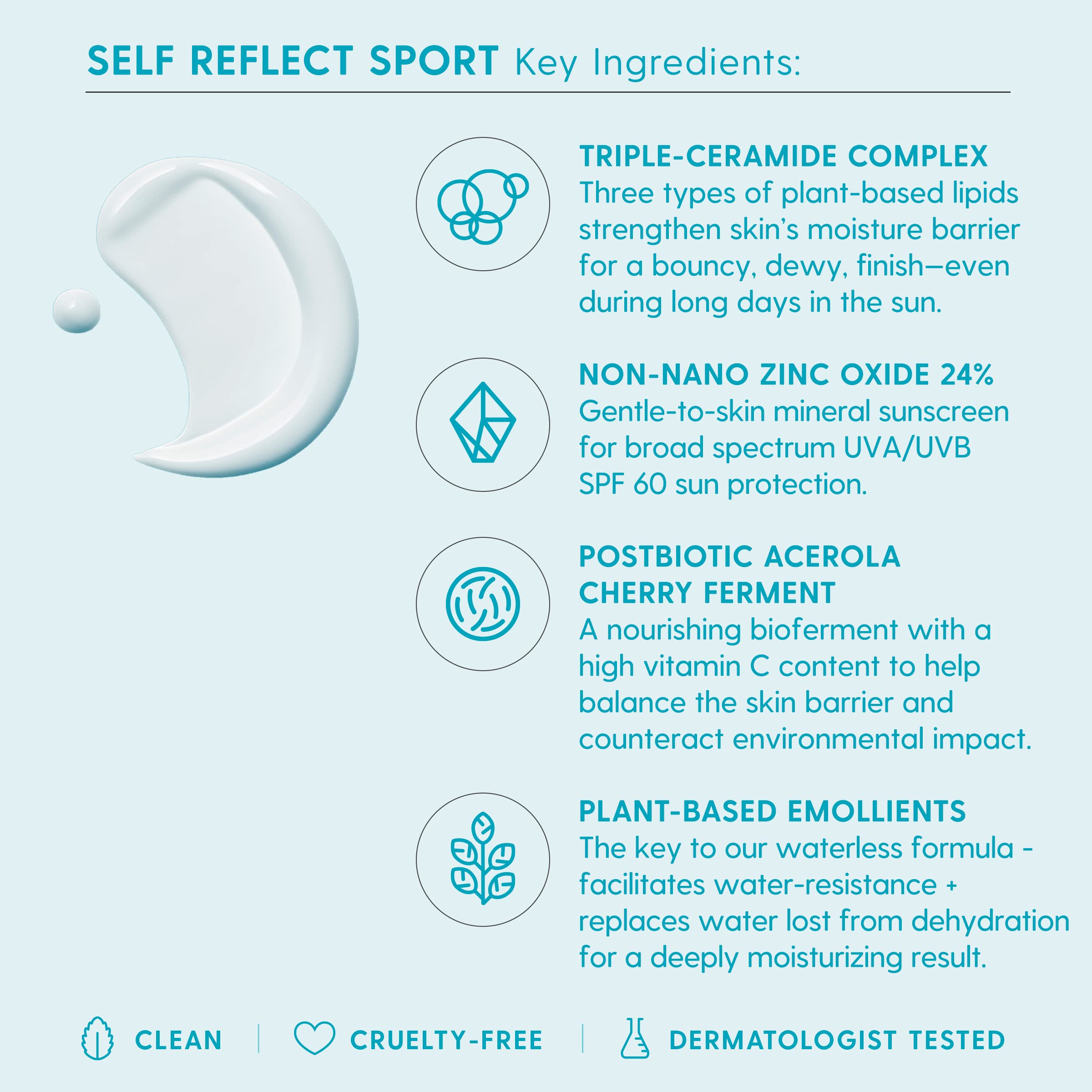 Kinship Self Reflect Probiotic Moisturizing Sunscreen SPF 32 + Sport SPF 60 Bundle - Lightweight 100% Mineral SPF for Sensitive Skin - Sheer Zinc Oxide Sunblock - Water + Sweat Resistant - Reef Safe
