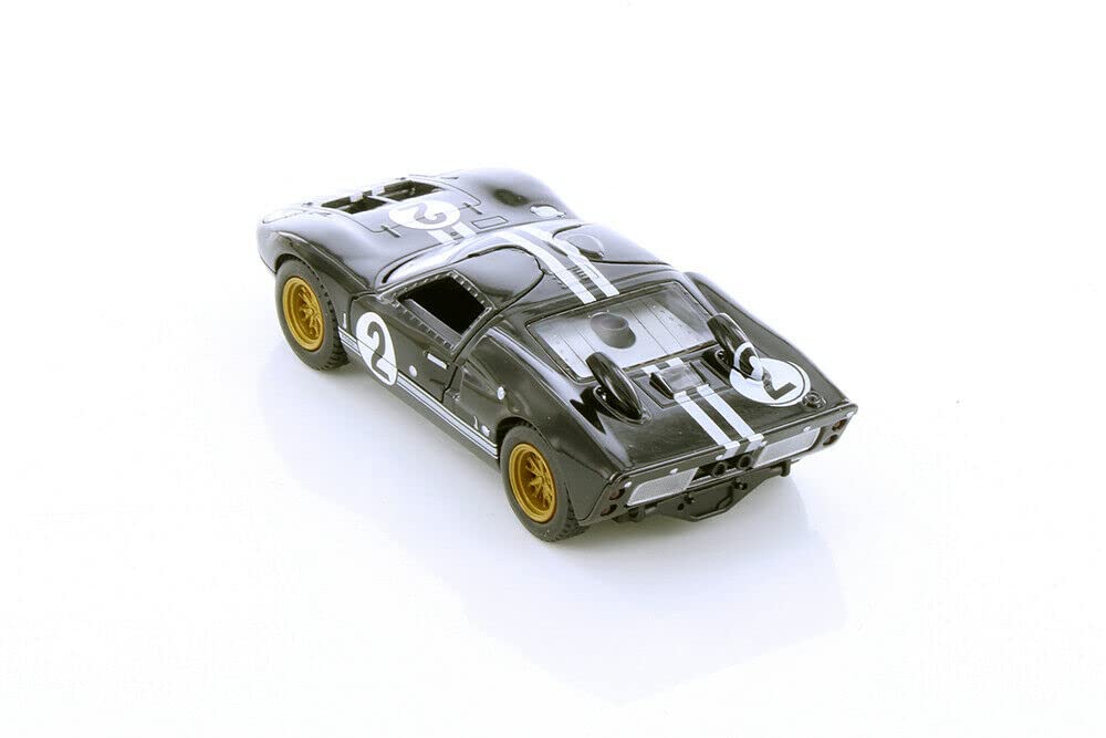 KiNSMART SetOf3 1966 Ford GT40 MKII Heritage Edition 5" 1:32 Scale Die Cast Metal Model Toy Super Race Car Blue Brown Black
