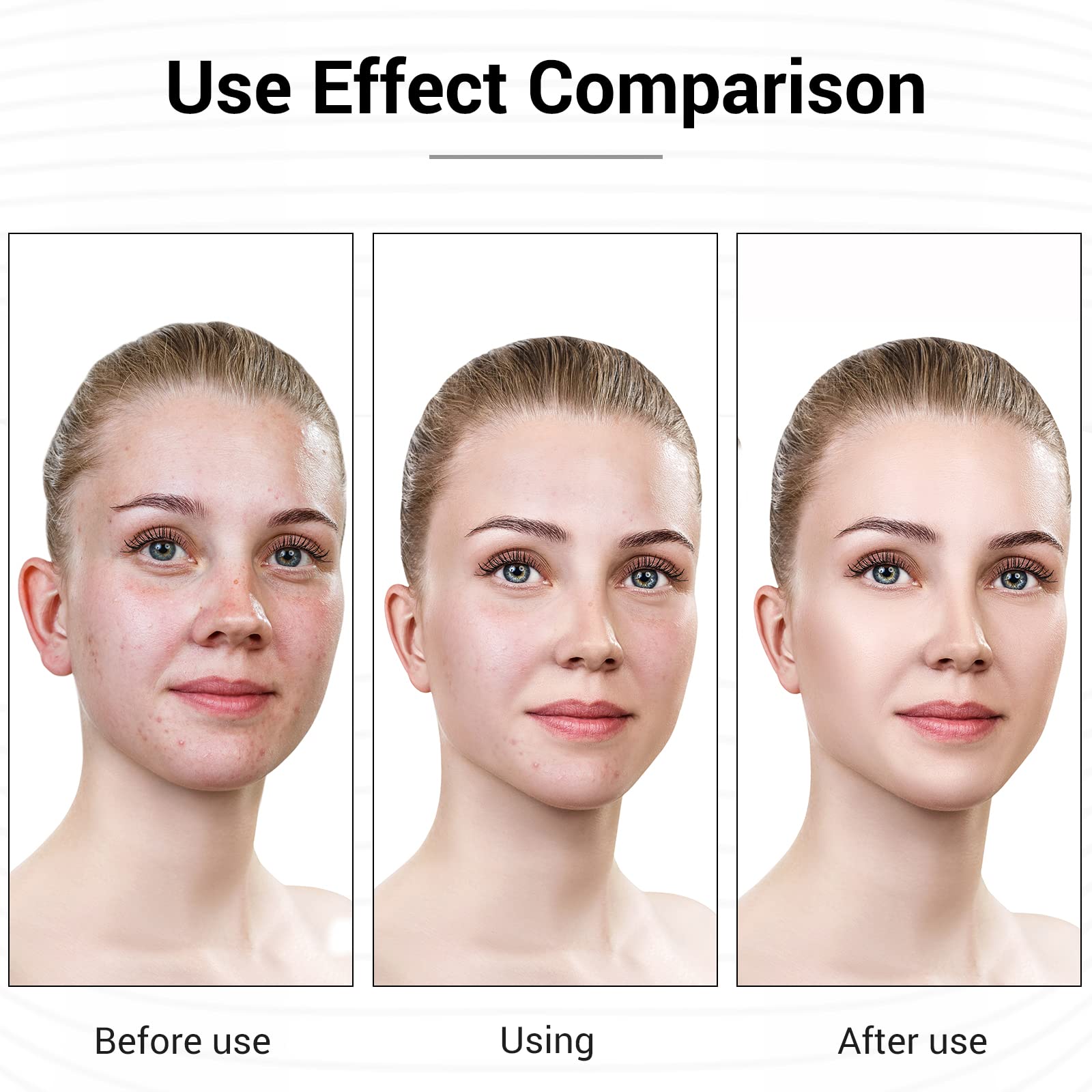 L E D Face Mask Light Therapy, 7 Colors Therapy Mask, Red & Blue for Face, Skin Care, Portable Rechargeable