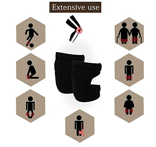 JANSONG Knee Pads with Thick Foam Adjustable Non-Slip Knee Pads for Work Garden Cleaning Flooring Yard Dance Yoga Construction Collision Avoidance Kneeling Sleevedd for Men