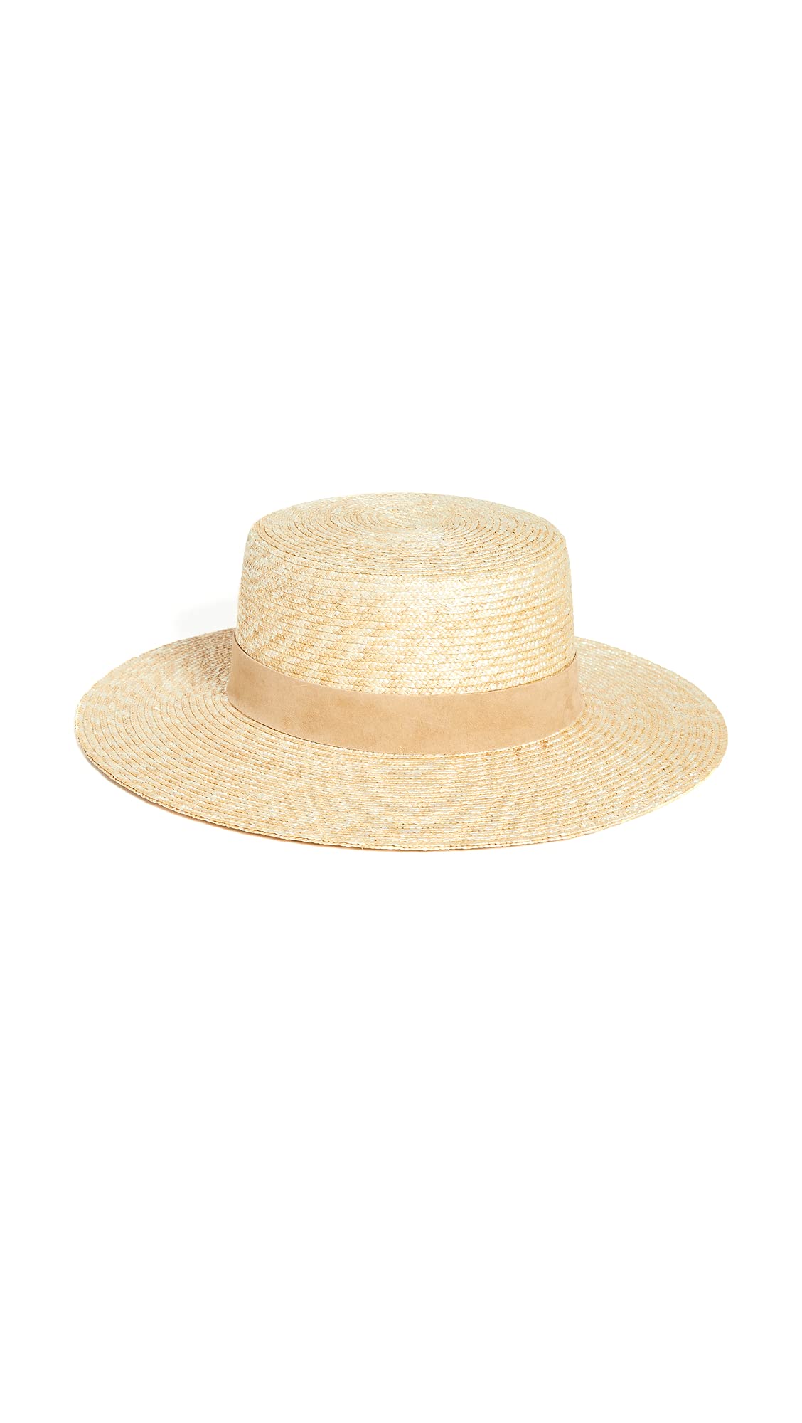 Lack of Color Women's The Spencer Boater - Suede, Natural/Camel, Tan, S
