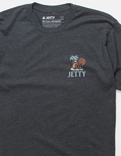 Jetty Men's Stranded Tee Charcoal L