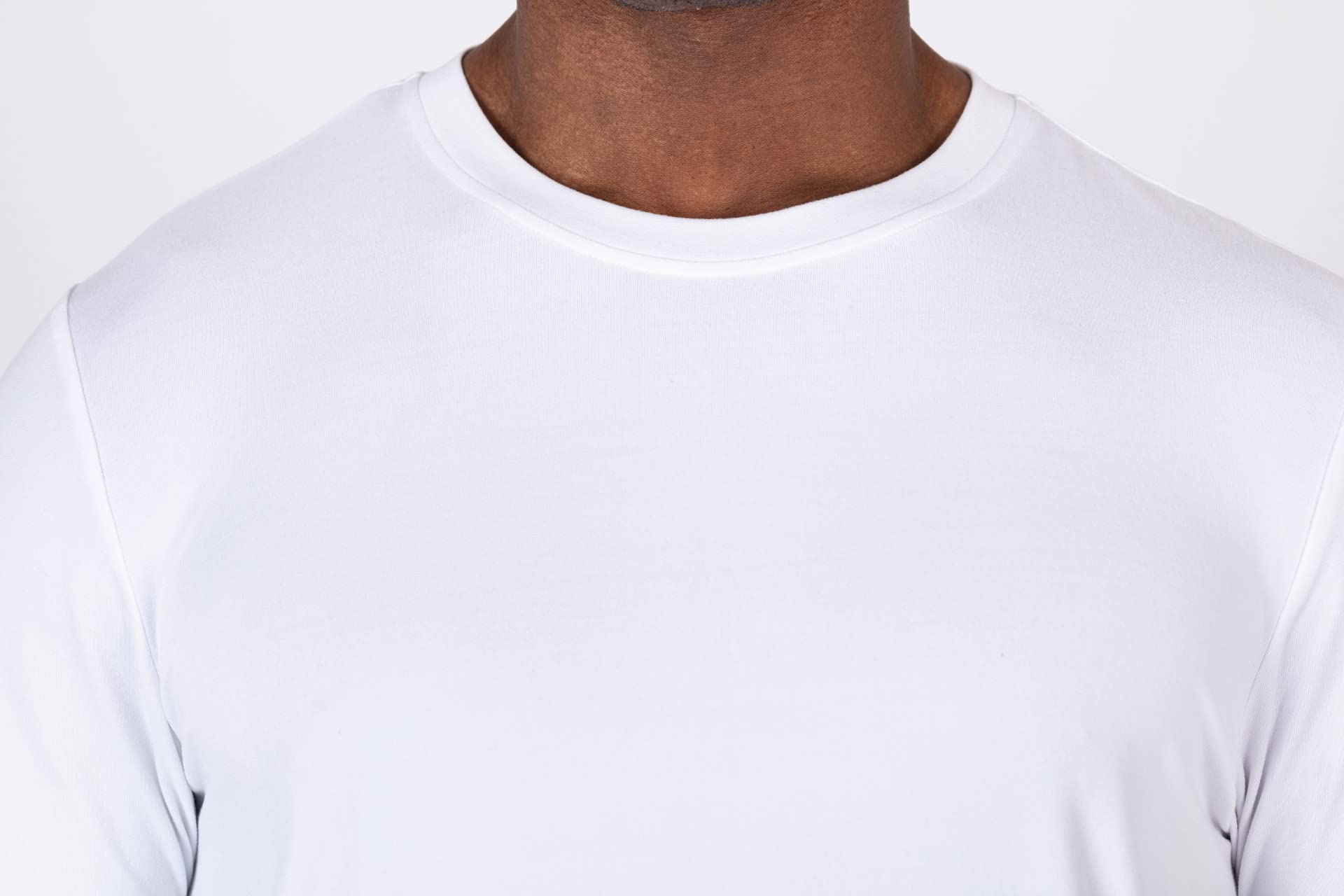 Layer 8 2 Pack Mens Workout Shirts- Dry-Fit Moisture Wicking Tech Athletic Performance Running Gym Crew Neck Tshirts for men (Med. Grey Heather/White Solid, Medium)