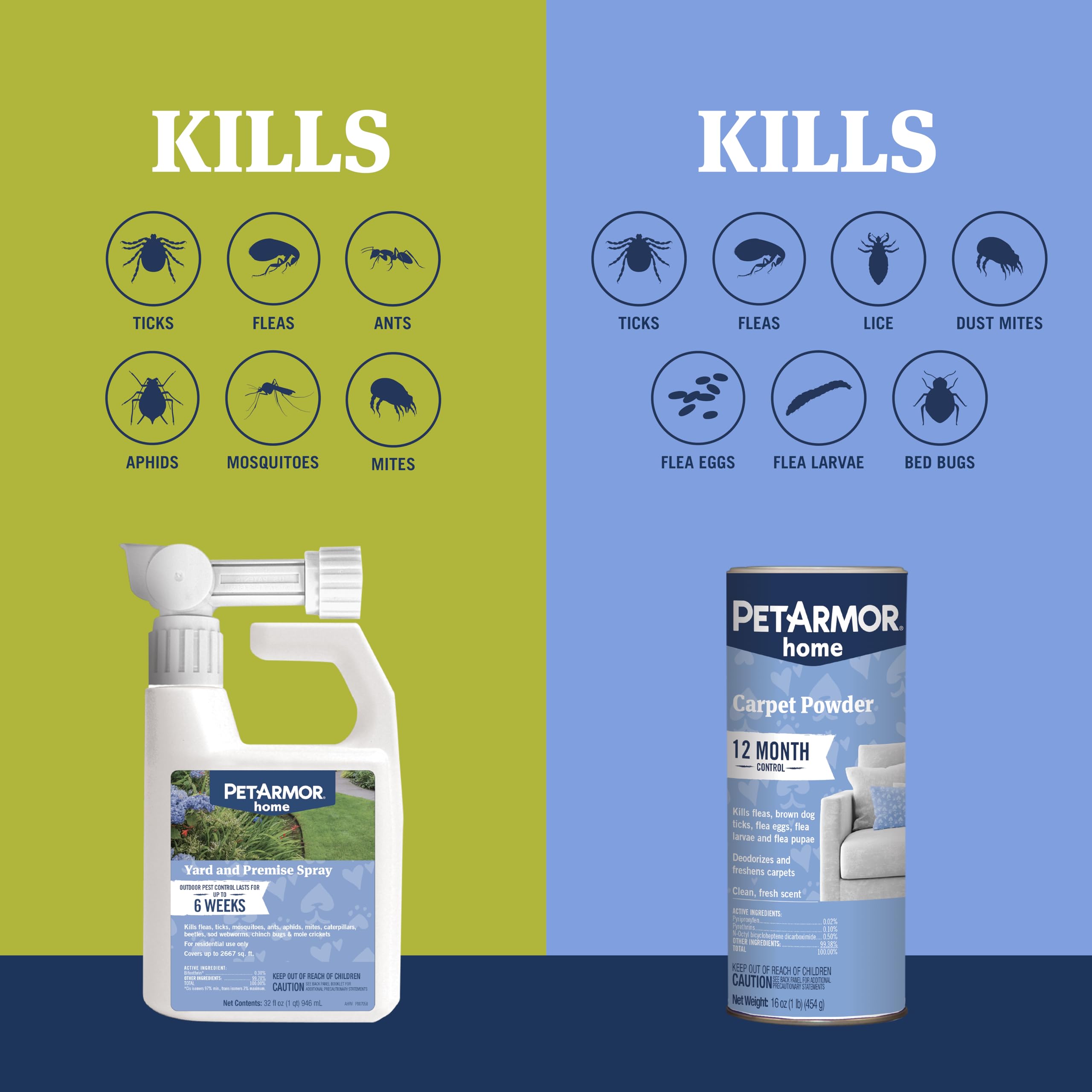 PetArmor Plus Flea & Tick Prevention for Cats Over 1.5 lbs (3 Doses) + PetArmor Home Carpet Spray and Yard Spray for Fleas & Ticks, Total Flea & Tick Prevention