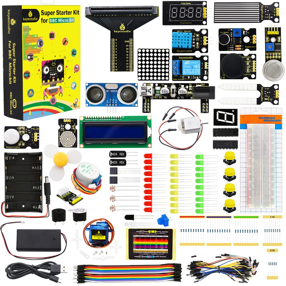 KEYESTUDIO Basic Starter Kit for Microbit V2 V1.5 (Not Included)