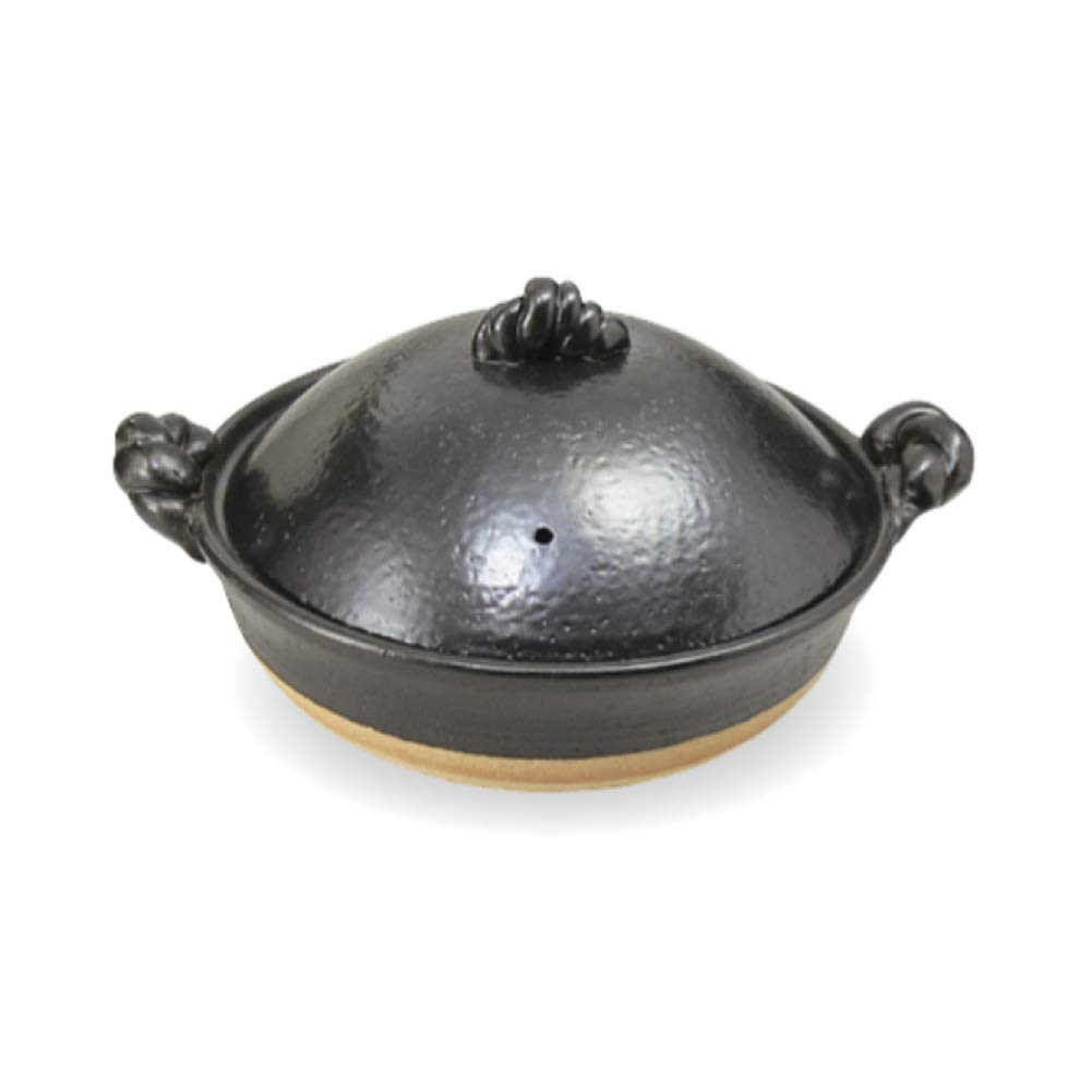 Japanese Donabe Clay Pot, 2.8 Litre, Handmade in Japan Good for 4-5 people
