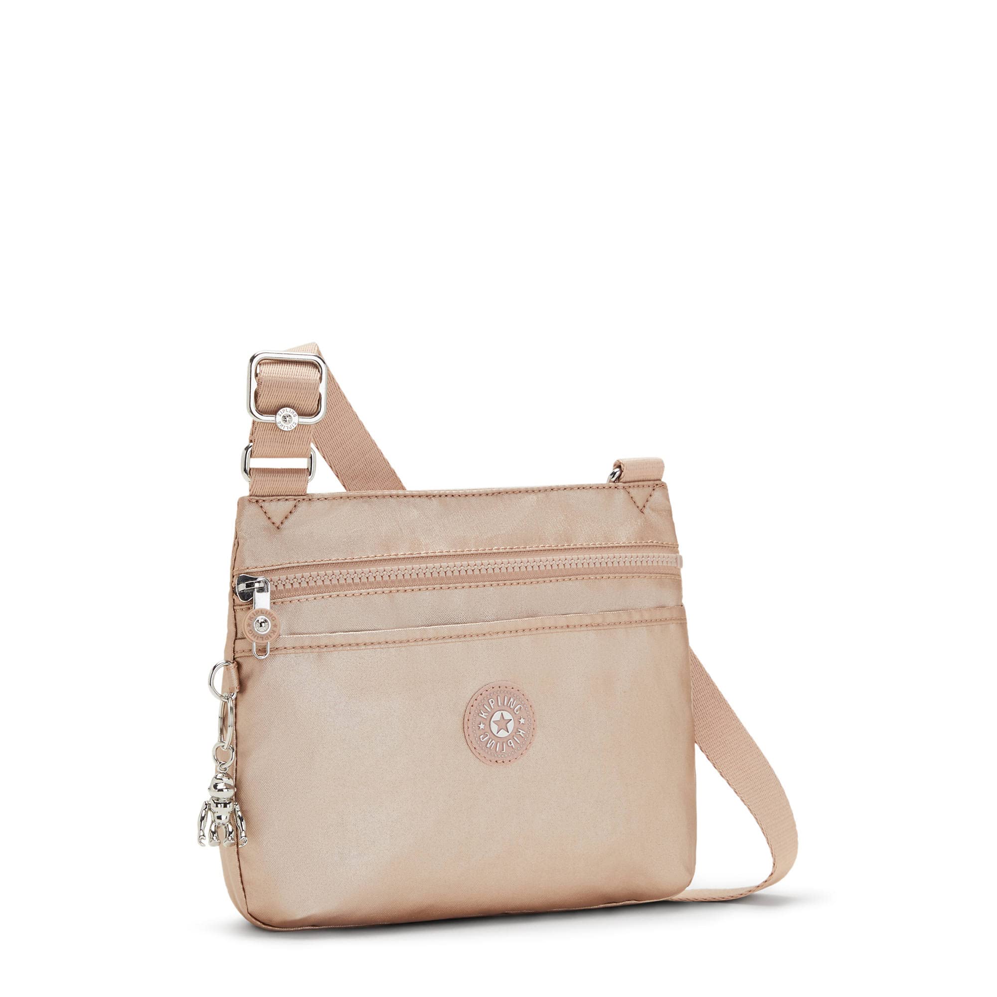 Kipling Emmylou Metallic Crossbody Bag Gold Charm Met
