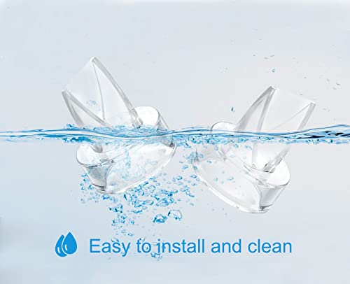 Loveishere Flange Inserts Compatible with Medela/Willow/TSRETE/Momcozy S9 S10 S12/ Willow Wearable Cups & Spectra S1 S2 (Duckbill)