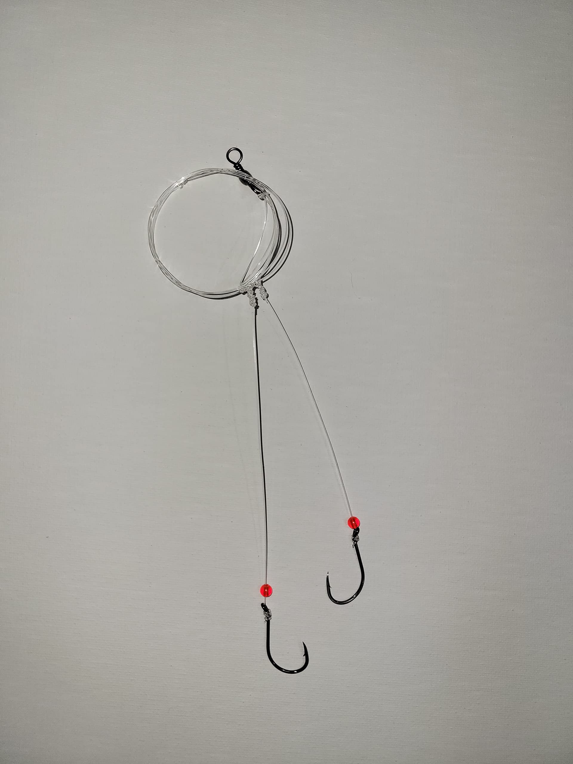 High Low rig High Carbon Steel Octopus 4/0 Hooks Berkley 60lb Surf or Deep Drop Salt Water hi Low rigs Boat hi lo rigs Made in USA