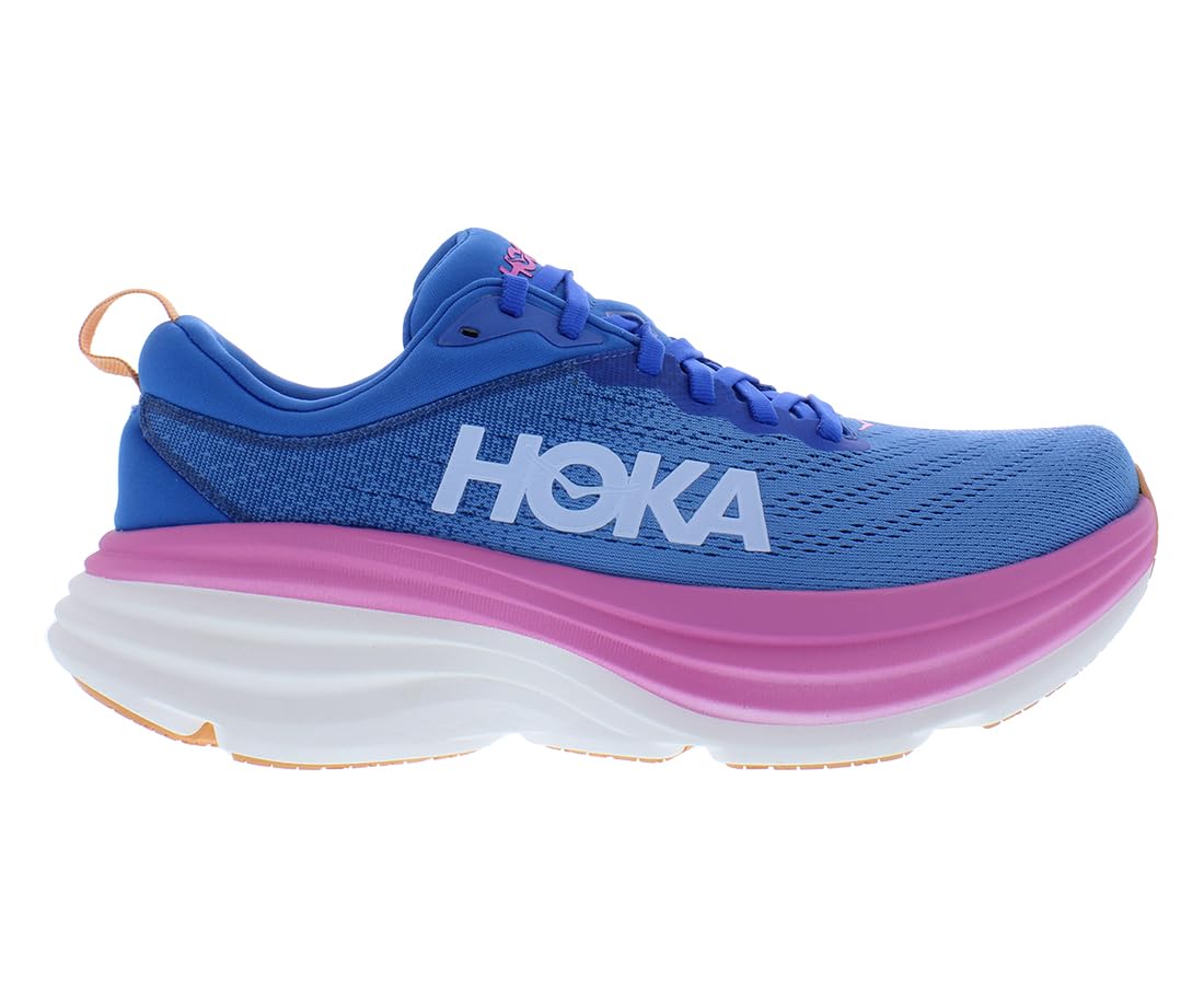 HOKA ONE ONE Bondi 8 Womens Shoes Size 6.5, Color: Nimbus Cloud/Luminary Green
