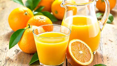 Kasmoire Citrus Lemon Orange Juicer, Manual Hand Squeezer with Built-in Measuring Cup and Strainer, 8OZ, Yellow