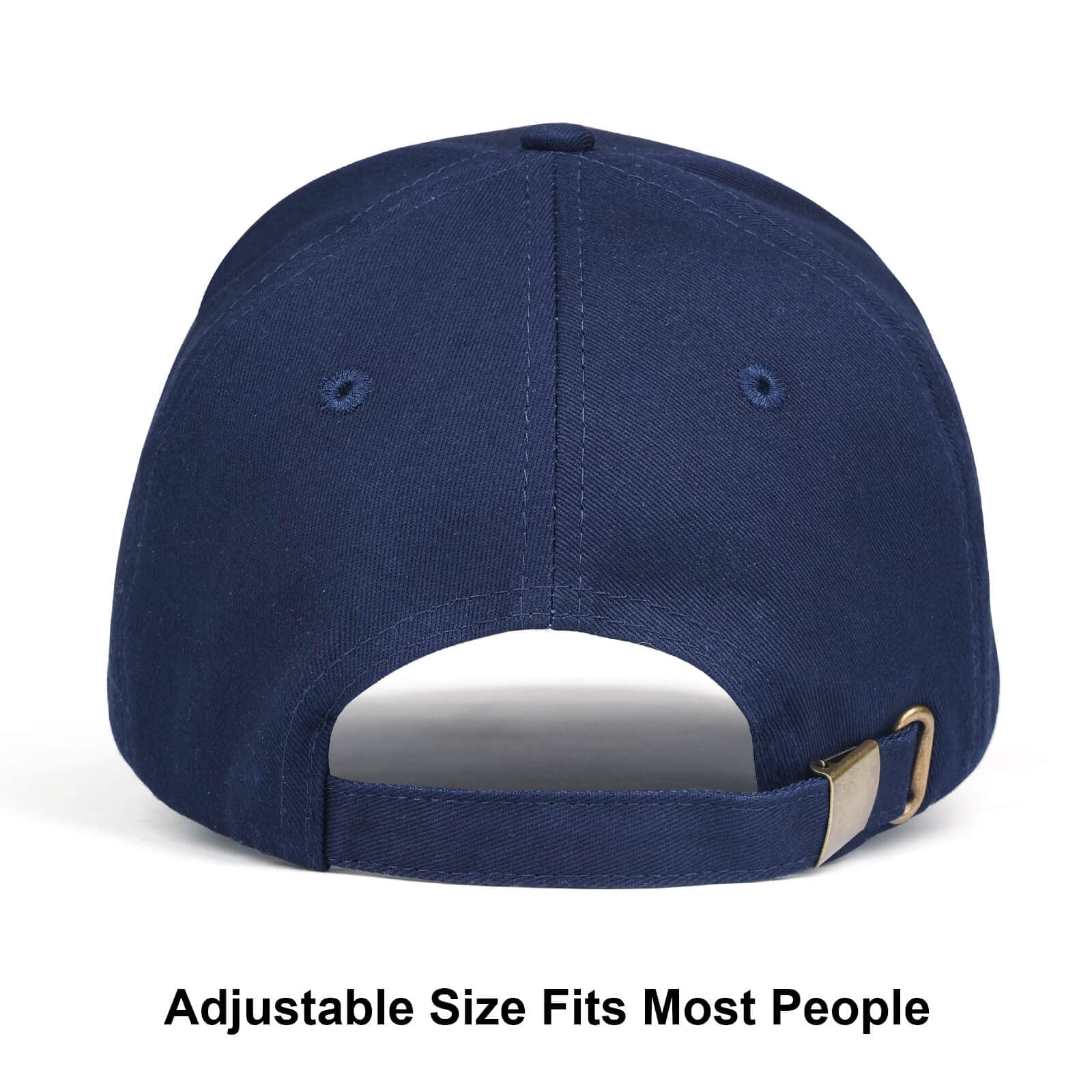 Long Bill Cap for Men Women 4.3" Extra Long Baseball Cap, Cotton Long Visor Hat Adjustable Outdoor Long Brim Fishing Sun Hat (Navy)