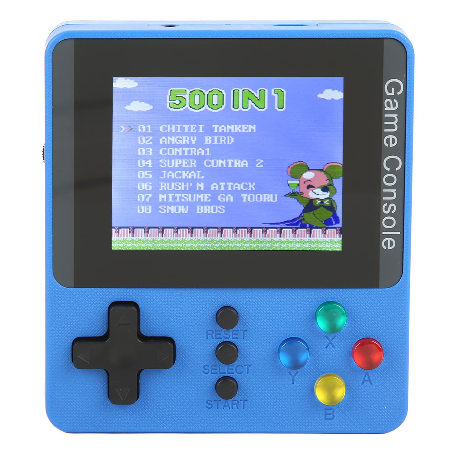K5 Handheld Game Machines, Handheld Game Console 3.0 Inch Color Screen Mini Game Console Support TV Connection Blue Single Player