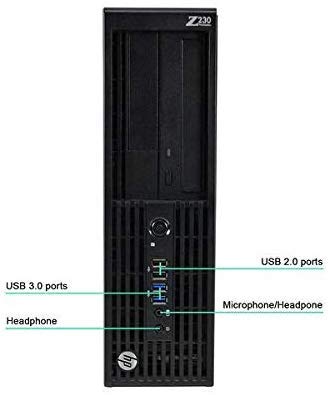 HP Z230 Workstation Gaming Computer Desktop, Intel Core i5-4590, 8GB DDR3 RAM, 120GB SSD & 2TB HDD, USB 3.0, NVIDIA GeForce GT 1030 2GB, HDMI, DVI, WiFi - Windows 10 Professional (Renewed)