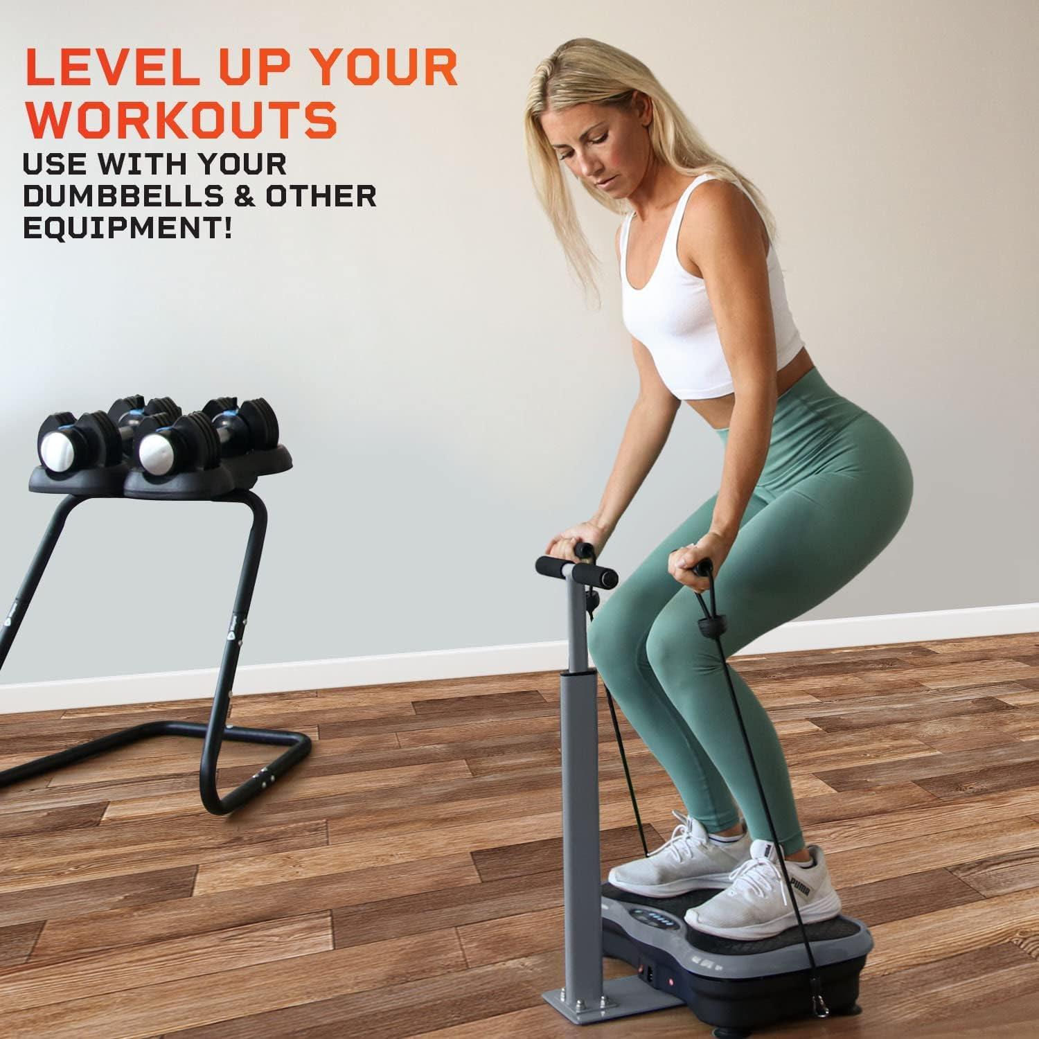 Lifepro Vibration Plate Exercise Machine with Magnetic Acupoints, Whole Full Body Vibration Platform Machine for Beginners & Recovery, Vibration Plate for Lymphatic Drainage, Full Body Workout Machine
