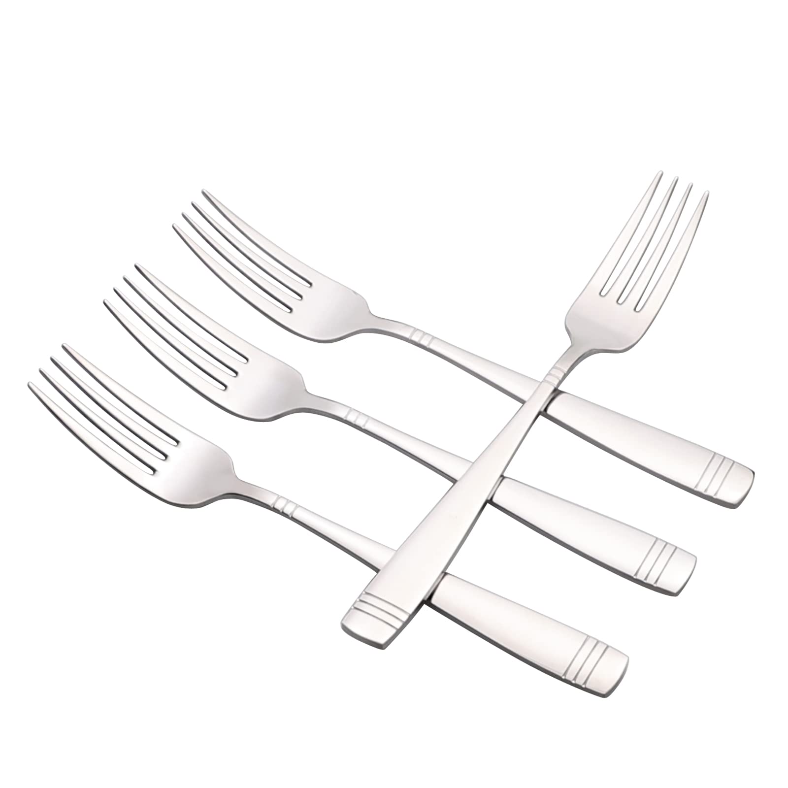 Leendines 12 Pieces Table Forks, Stainless Steel Dinner Forks