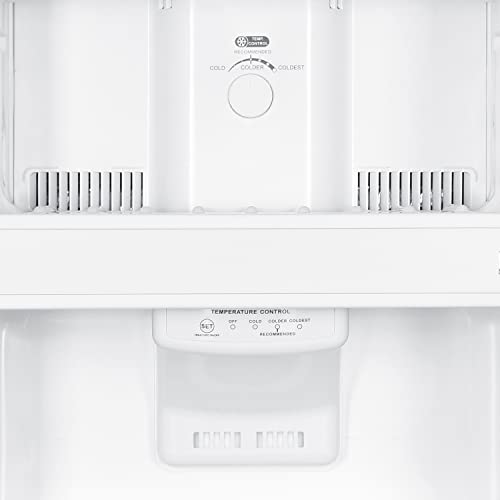 Magic Cool MCR10WI Apartment Refrigerator Freestanding Slim Design Full Fridge with Top Freezer for Condo, House, Small Kitchen Use, White