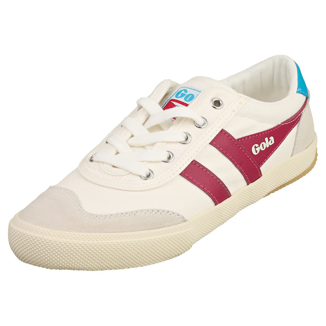 Gola Women's Low-Top Sneaker, Off White Fuchsia Lagoon, 8