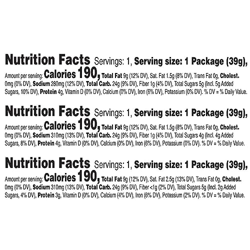 Keebler Sandwich Crackers, Single Serve Snack Crackers, Lunch Snacks, Variety Pack (45 Packs)