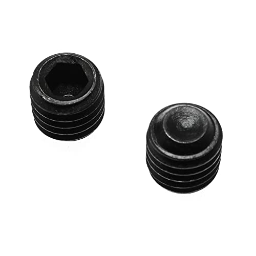 Maxmoral 10pcs Hex Socket Set Screw Cup Point Stainless Steel Headless Hexagon Socket Grub Screw, 1/2-13 x 1/2 Inches