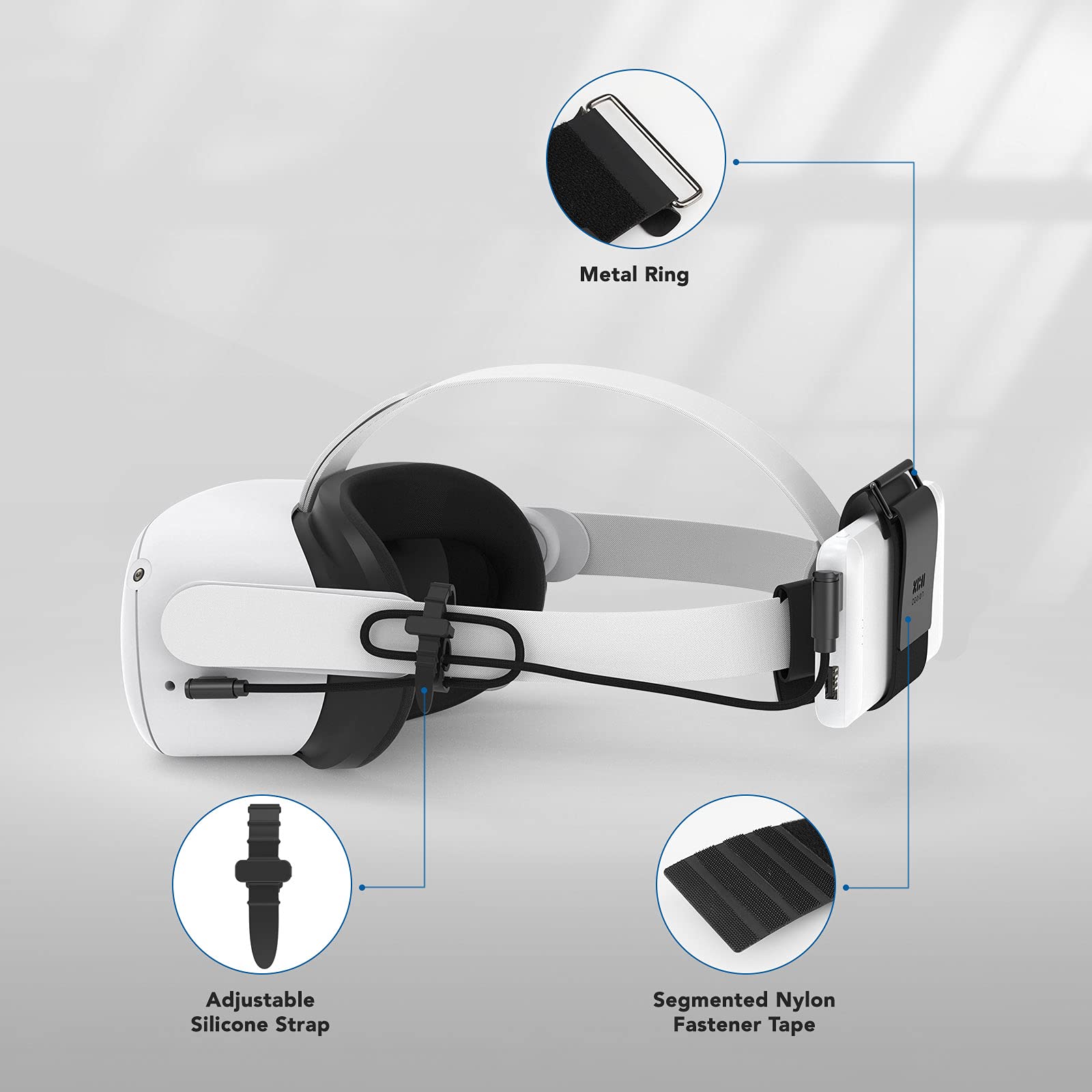 KIWI design 3 in 1 Battery Strap Compatible with Quest 2 and VR Weight Controller Fitness Accessories