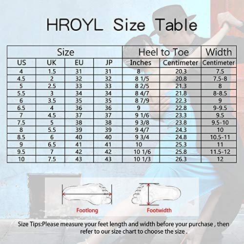 HROYL Women Rhinestone Ballroom Dance Sandals Latin Salsa Glitter Dancing shoesYCL483-9 Brown, 7 B(M) US