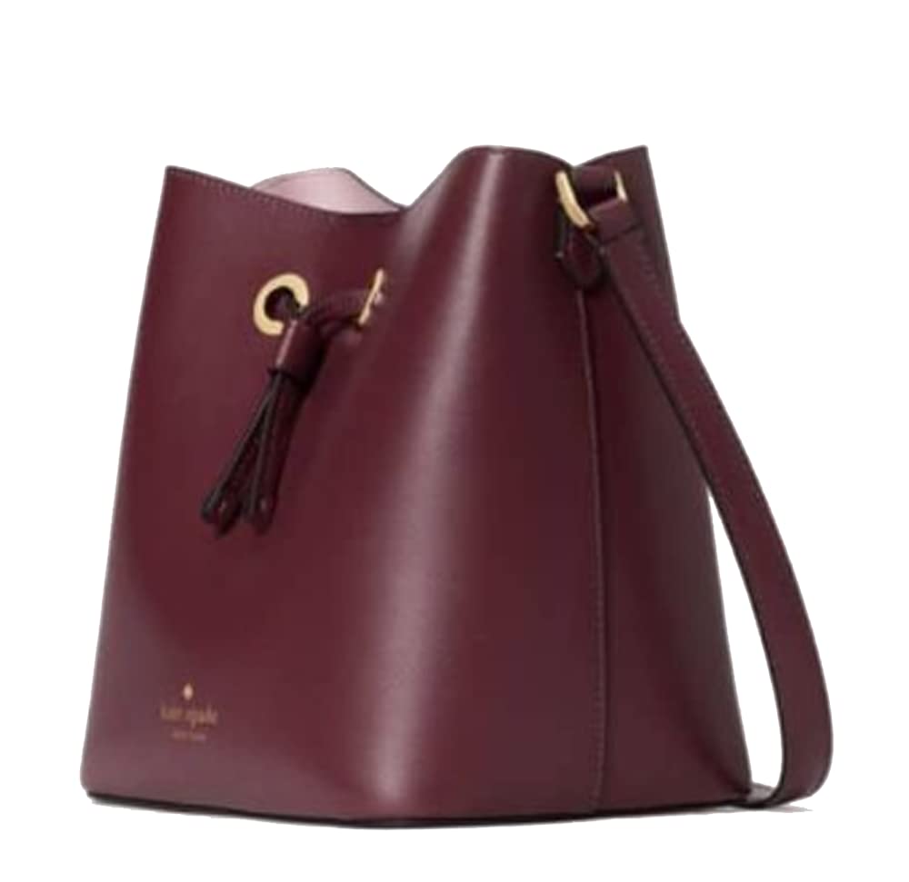 Kate Spade Sadie Crossbody Bucket Bag Deep Berry