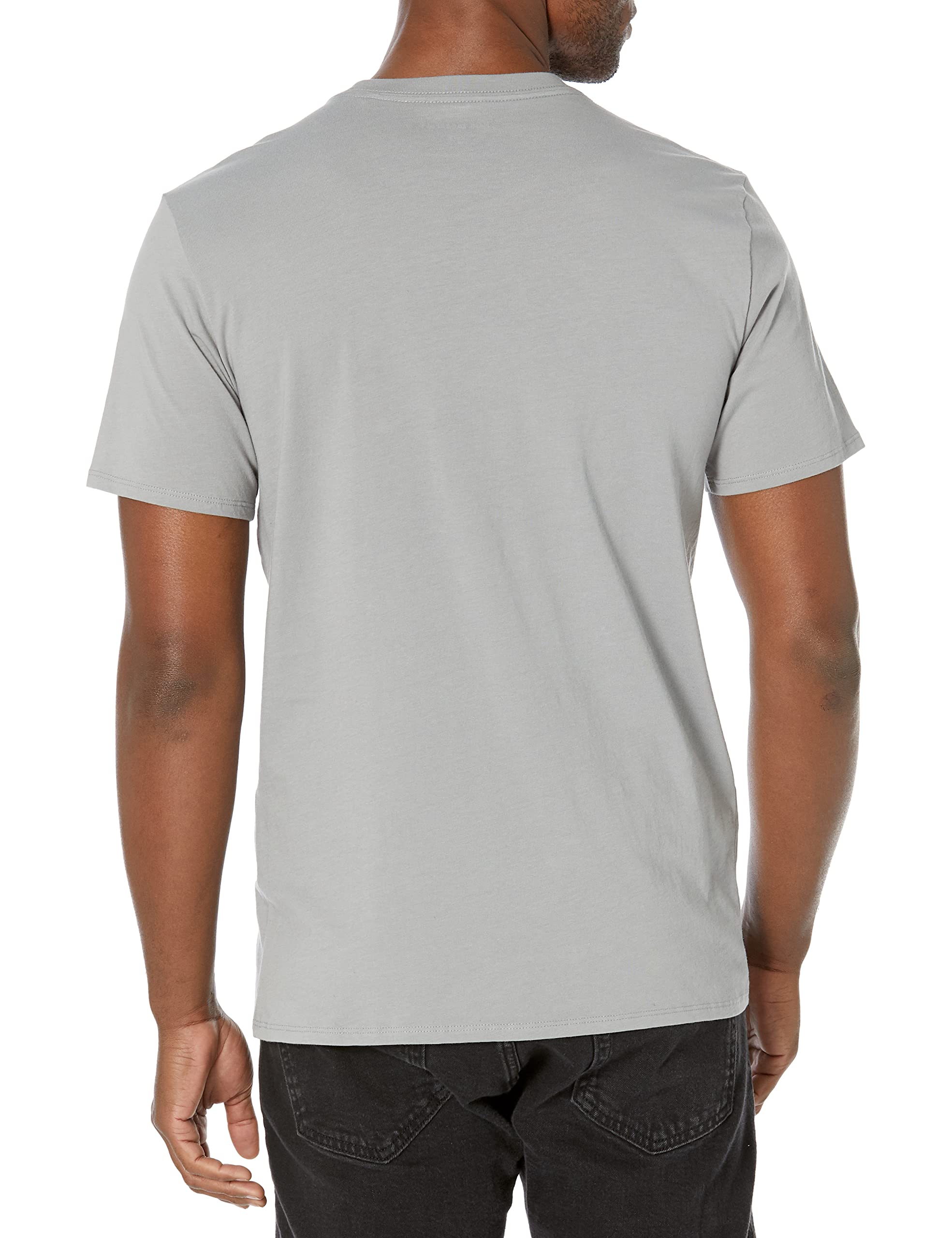 Karl Lagerfeld Paris Men's Crew Neck Short Sleeve Solid T-Shirt, Sharkskin, Large