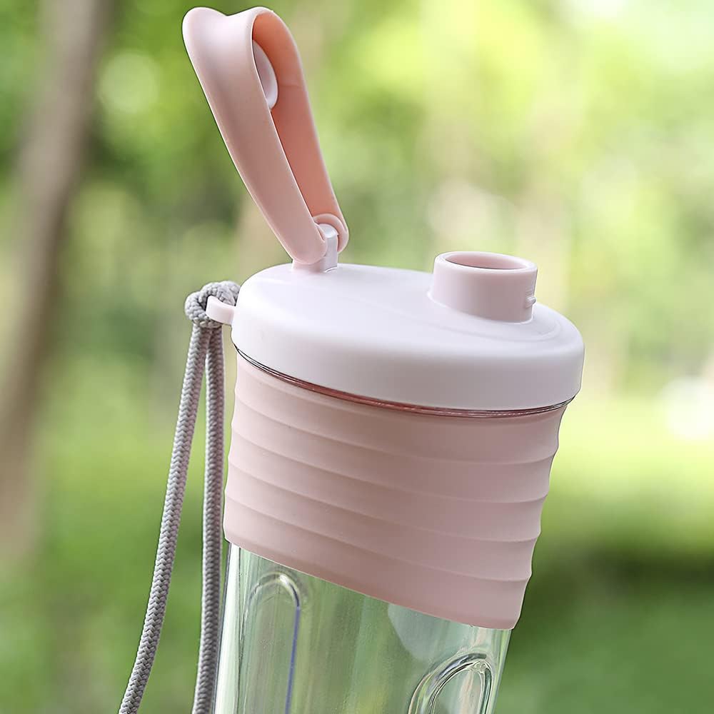 Kuoleopa Shaker Bottle for Protein Mixes,24 oz,Protein Shaker Bottles with Whisk Ball, Mixer Bottle, Protein Bottle,Portable Pre Workout Whey Protein Drink Shaker Cup,Pink