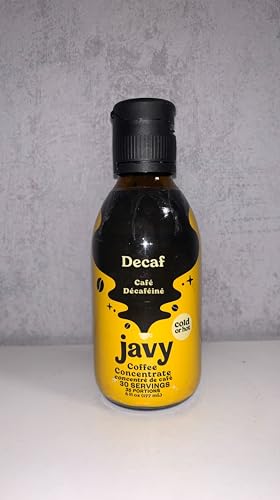 Javy Coffee Concentrate - Cold Brew Coffee, Perfect for Instant Iced Coffee, Cold Brewed Coffee and Hot Coffee, 35 Servings - Original Decaf