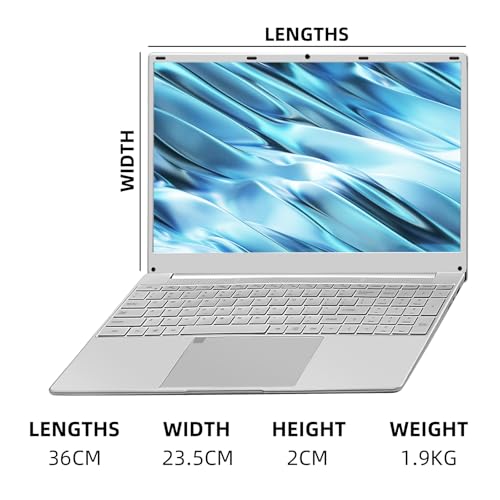 iSTYLE Laptop for Business and Student, T15 15.6" Thin and Light Laptops Computer 1 Year Office 365, Windows 10, Intel CPU, 12GB RAM, 128GB SSD, Backlit Keyboard, Fingerprint, HDMI, Dual Band WiFi