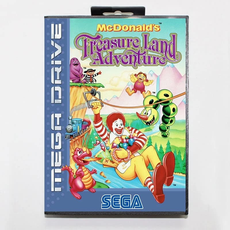 McDonald's Treasure Land Adventure 16 Bit MD Game Card For Sega Mega Drive/ Genesis With Retail Box ( US EU SHELL )