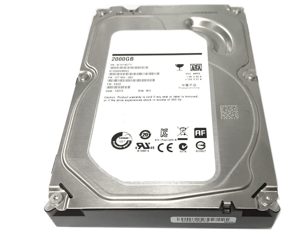 MDD - Pipeline HD ST2000VM003 2TB 5900RPM 64MB Cache SATA 6.0Gb/s 3.5inch Surveillance Hard Drive