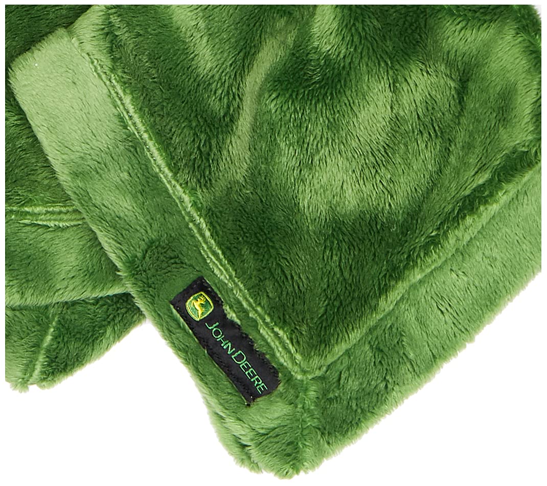 John Deere Baby Cuddle Snuggle Security Blanket Boy Girl Farm Animal Cow Pig Chick, GREEN