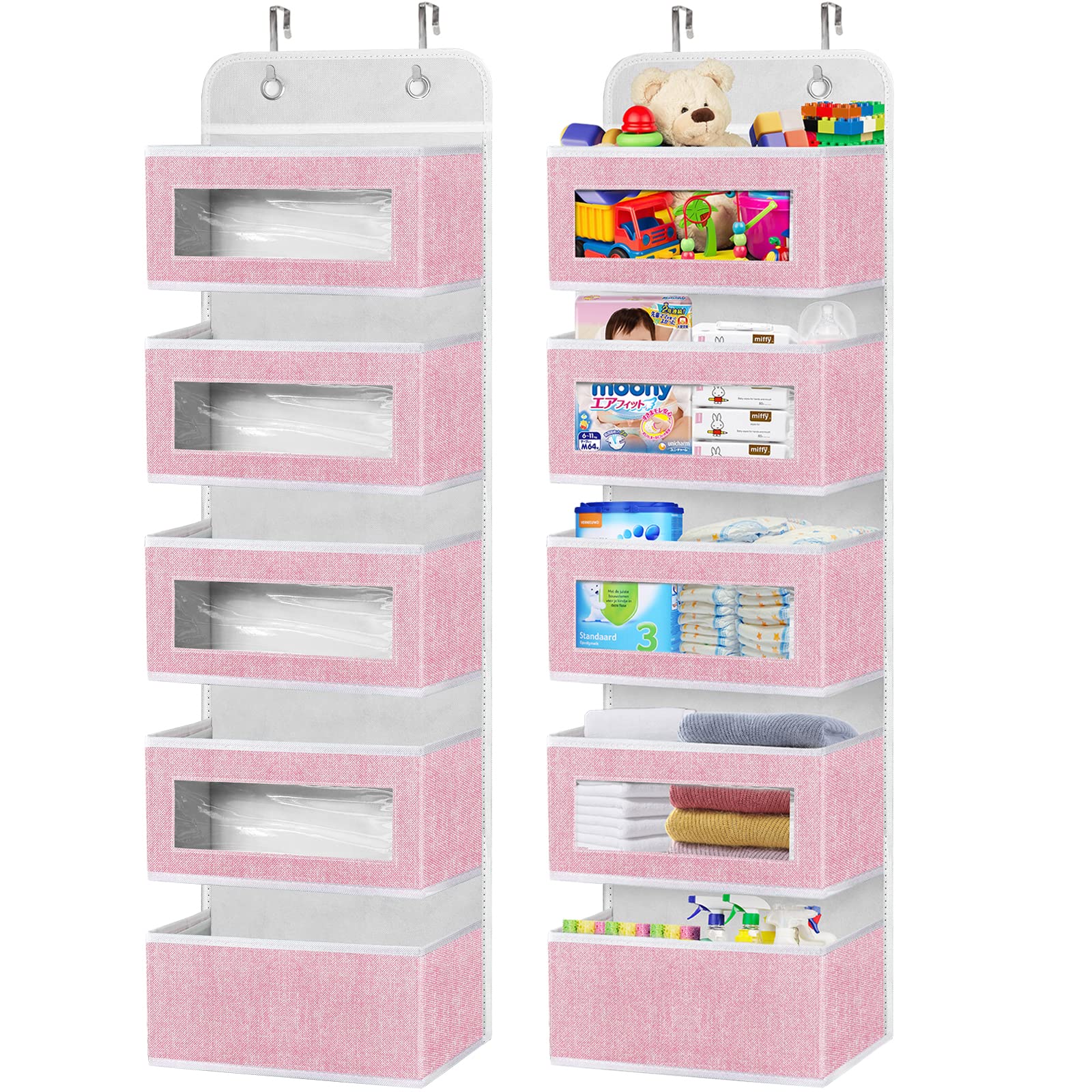 homyfort Over the Door Organizer, Hanging Baby Diaper Organizer for Nursery