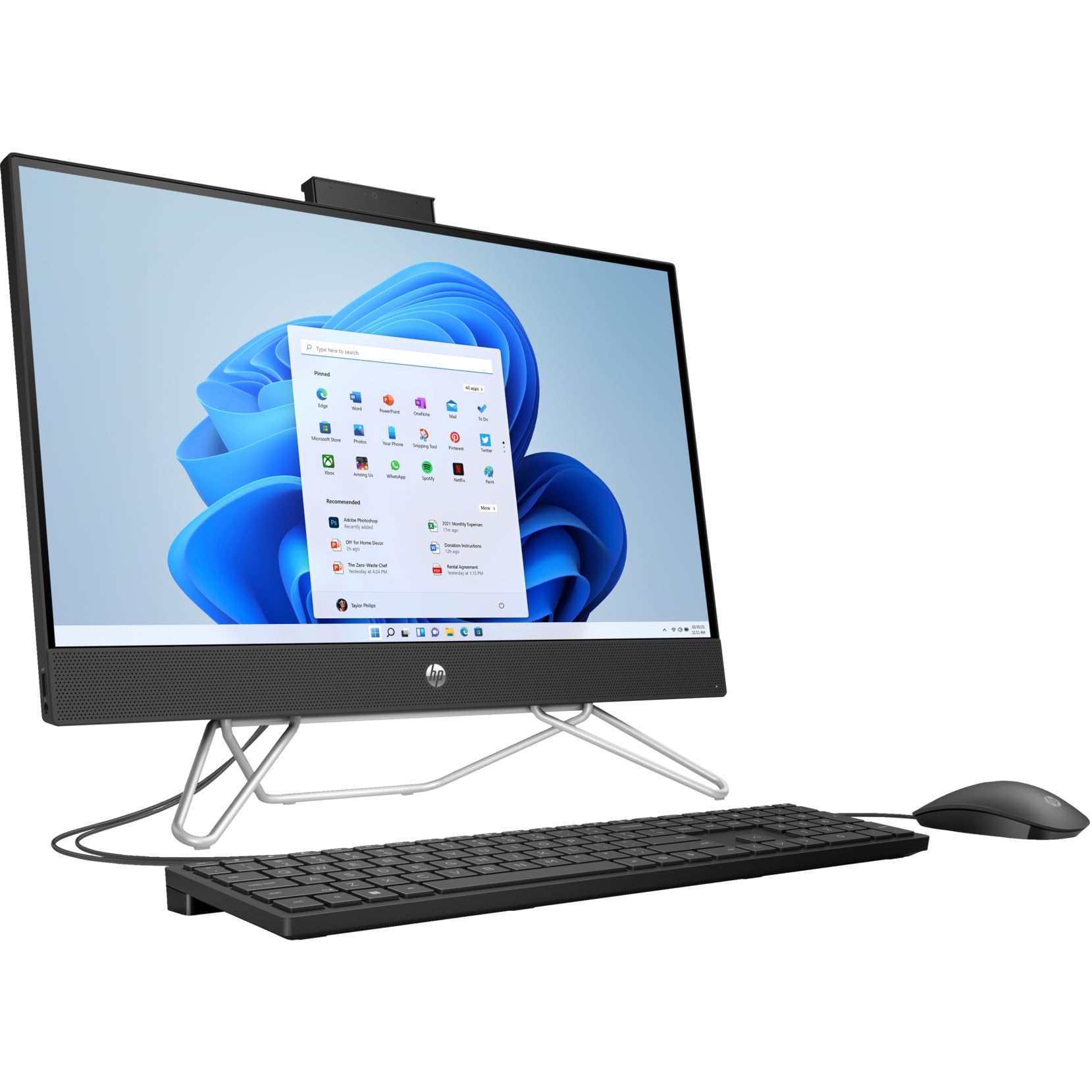 HP 24 23.8" FHD Business All-in-One Desktop Computer, 12th Gen Intel 10-Core i7-1255U, 32GB DDR4 RAM, 2TB PCIe SSD, WiFi 6, Bluetooth 5.2, Keyboard & Mouse, Windows 11 Pro