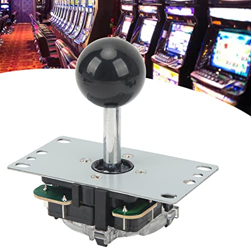 Jeanoko Arcade Controller Kit, Metal ABS Dustproof Washers High Temperature Resistance USB Cable DIY Joystick Removable Ball for Computer Game(Black)