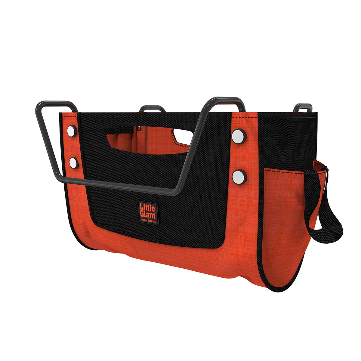 Little Giant Ladder Systems Jumbo Step Aluminum Stepladder (2 Foot, 3 Steps) and Cargo Hold Tool Pouch Accessory