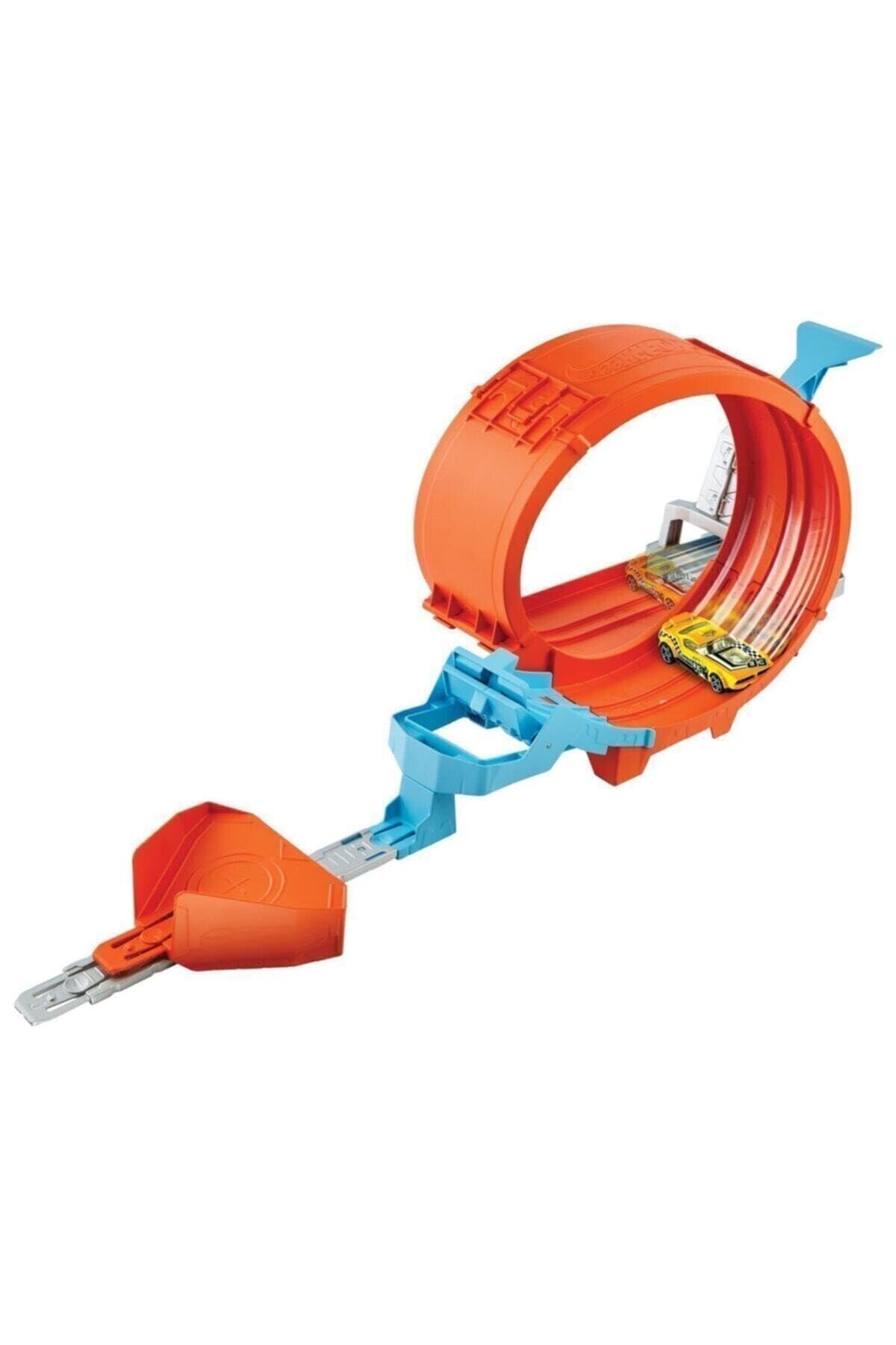 Hot Wheels Toy Car Track Set Loop Stunt Champion, Dual-Track Loop with Dual-Launcher, Includes 1:64 Scale Toy Car