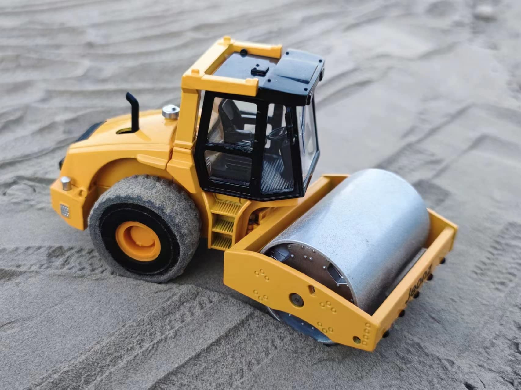 Jeonz 1/50 Alloy Single-Drum Road Roller Toy Metal Construction Diecast Road Roller Model