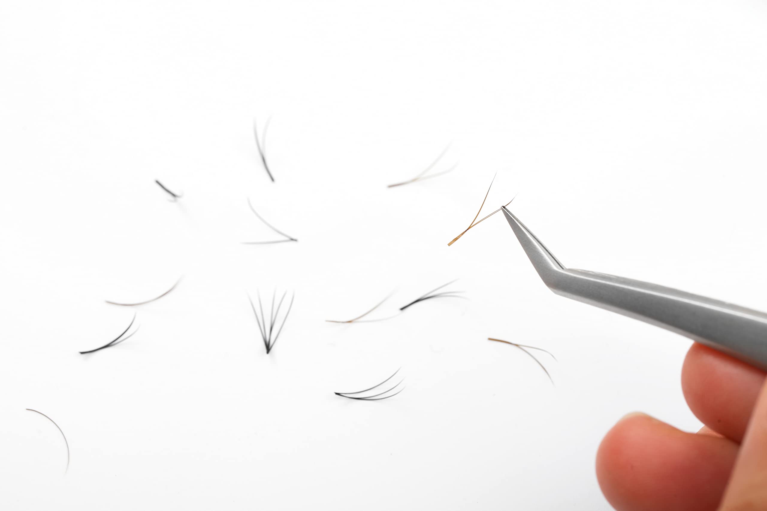 LCCQQR Eyelash Extension Tweezers, Stainless Steel 3Pcs Set Precision Eyelash Tweezers. Professional Lash Tweezers for Volume & Individual Lash Extensions.